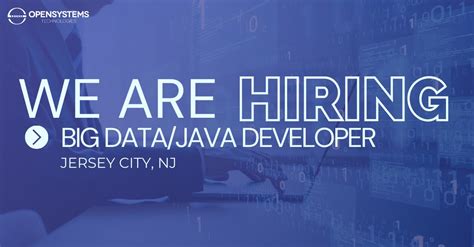 Hiring Javadeveloper Bigdata Techcareers Jerseycityjobs Open Systems Technologies