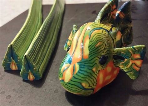 Polymer Clay Fish Sculpture