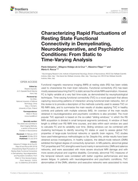 Pdf Characterizing Rapid Fluctuations Of Resting State Functional