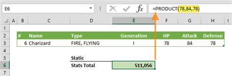 How To Multiply Numbers Using Excel Product Function With Formula Examples