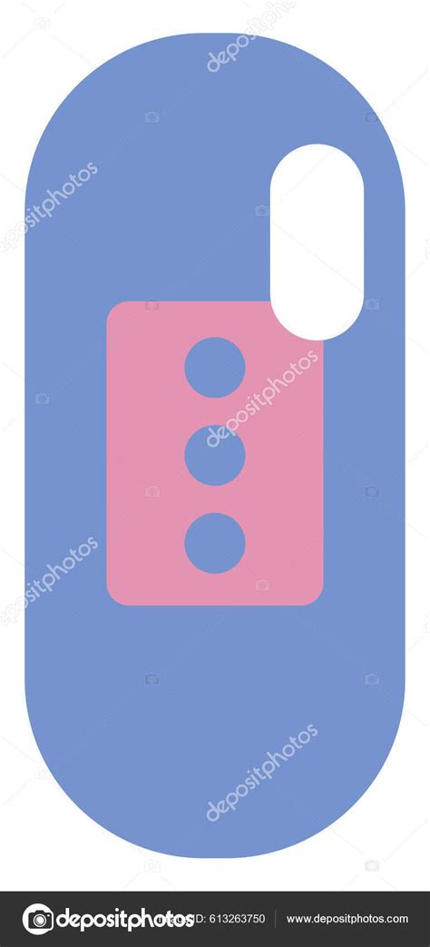 Medicine Patch Illustration Vector White Background Stock Vector By