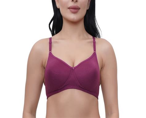 Cotton Purple Non Padded Bra Size 32a At ₹ 95piece In Jaipur Id
