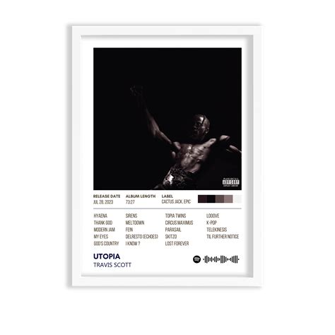 Utopia By Travis Scott Album Poster The Mortal Soul