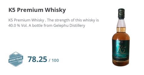 K5 Premium Whisky Ratings And Reviews Whiskybase
