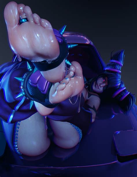 Rule 34 1girls 3d 3d Artwork Ass Black Hair Blender Blender Software Blue Toenail Polish