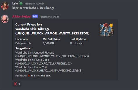 Beta Albion Helper Discord Market Botcrafting Calculator General