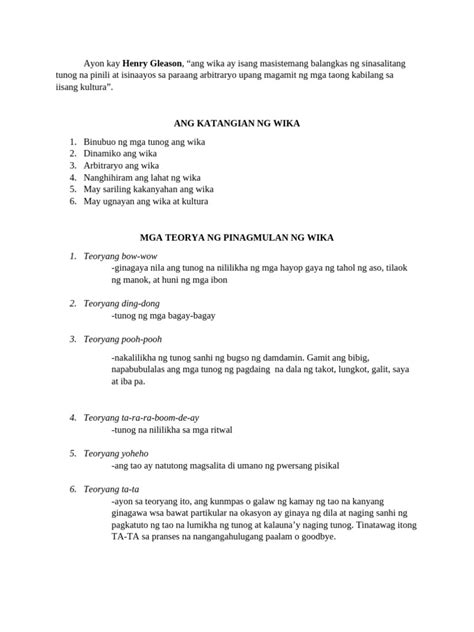 Ayon Kay Henry Gleason Pdf