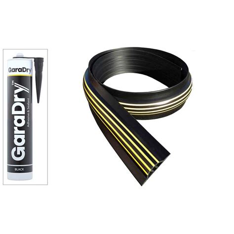 1 14 H X 163l Garage Door Threshold Seal Kit Ws009 495 Black