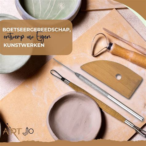 Artjo 8 Delige Klei Gereedschap Pottenbakken Boetseren Boetseer Set Beeldhouwen
