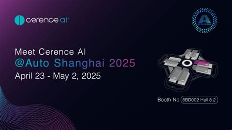 Autoshanghai2025 Wearecerenceai Cerence Ai