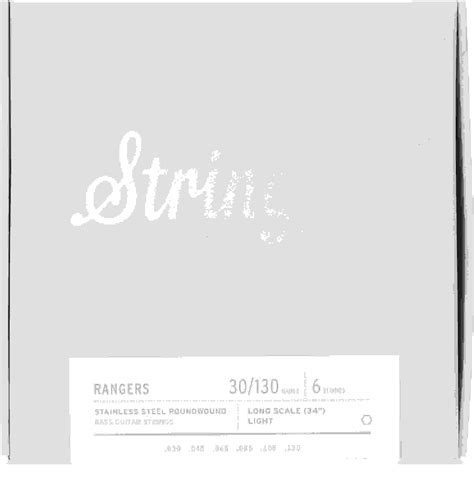 Stringjoy Rangers Stainless Steel Long Scale 6 String Bass Strings