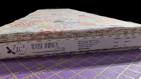 Sweet Bee Forest Friends White Meter Mom And Pop Quilt Shop