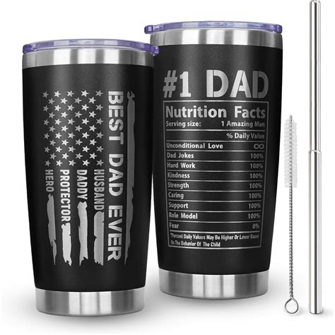 20 Oz Best Dad Ever Tumbler Coffee Cup Fathers Day Tumbler