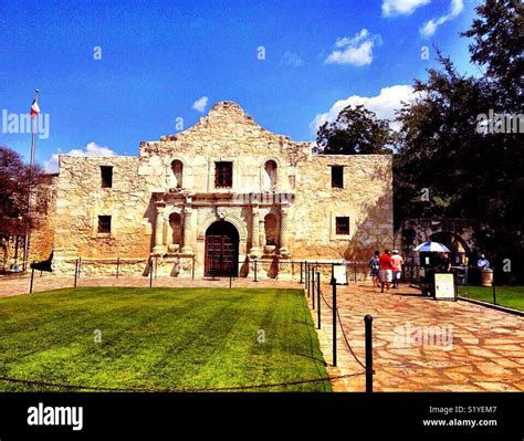 The Alamo Is One Of The Biggest Attractions In San Antoniotexas Stock