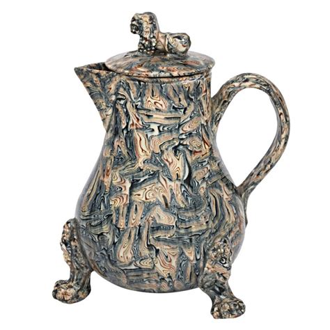 Superb English Solid Agate Covered Milk Jug Tea Sets Modern Antique Tea Pottery Teapots