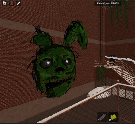 Springtrap That I Drew In That Roblox Spray Game Rfivenightsatfreddys