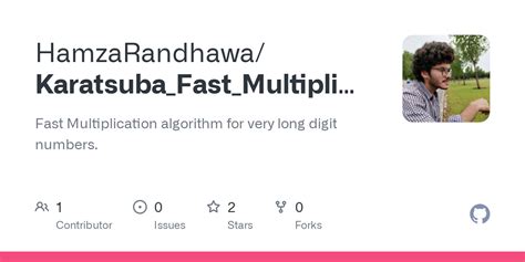 GitHub HamzaRandhawa Karatsuba Fast Multiplication Algo Fast Multiplication Algorithm For