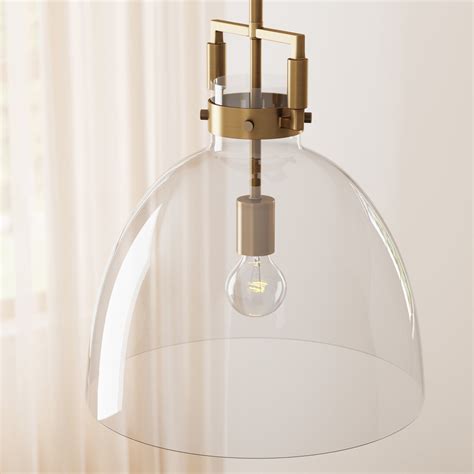 Leigh Modern Glass Dome Pendant Light Set Of 2 Nathan James