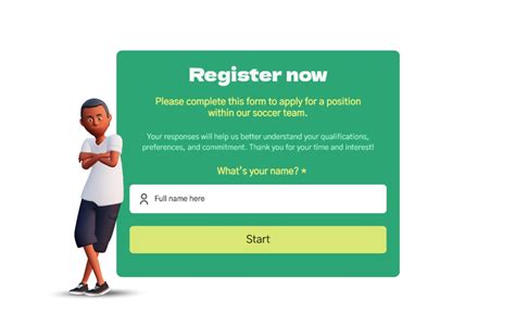 Soccer Registration Form Template Word Ncejomunicipaldechinu
