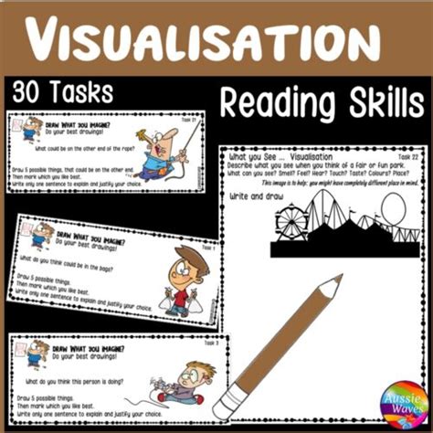 Reading Skills Visualisation Task Cards Australian Teachers Marketplace