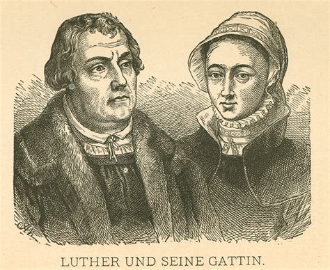 Katharina Von Bora And Martin Luther