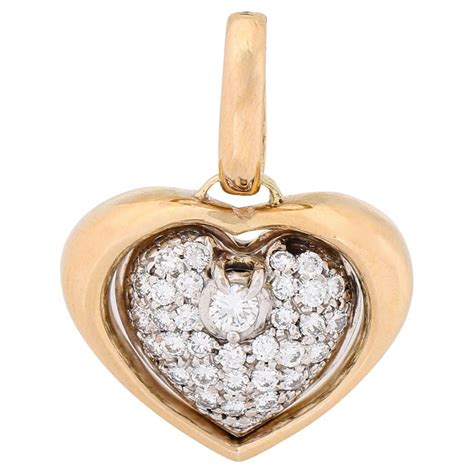 Pendant With Heart Shaped Diamonds For Sale At 1stdibs