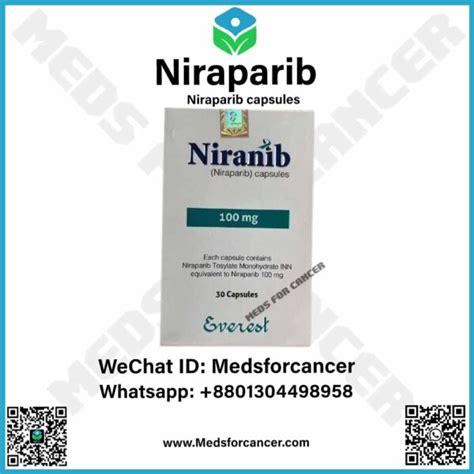 Niranib 100 Mg 30 Capsules Generic Niraparib In Bangladesh