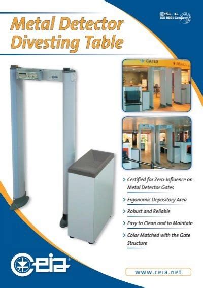 Metal Detector Divesting Table Ceia Spa