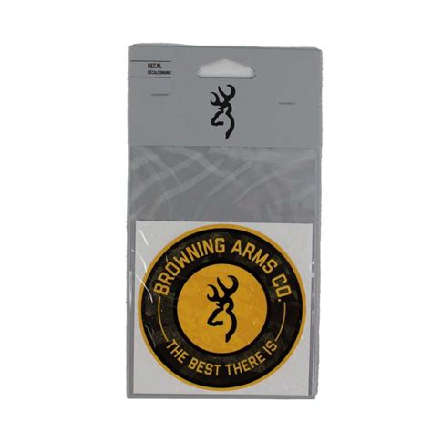 Browning Arms Co The Best There Is With Buckmark Logo Decal The Gun