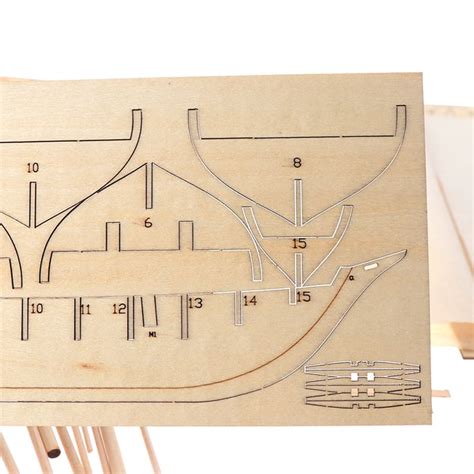 1100 Diy Halcon Wooden Sailing Boat Model Kit Gyoby® Toys