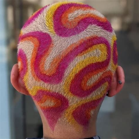 Pin By Audreyonna Sequale On Bald Color Inspo Shaved Hair Designs