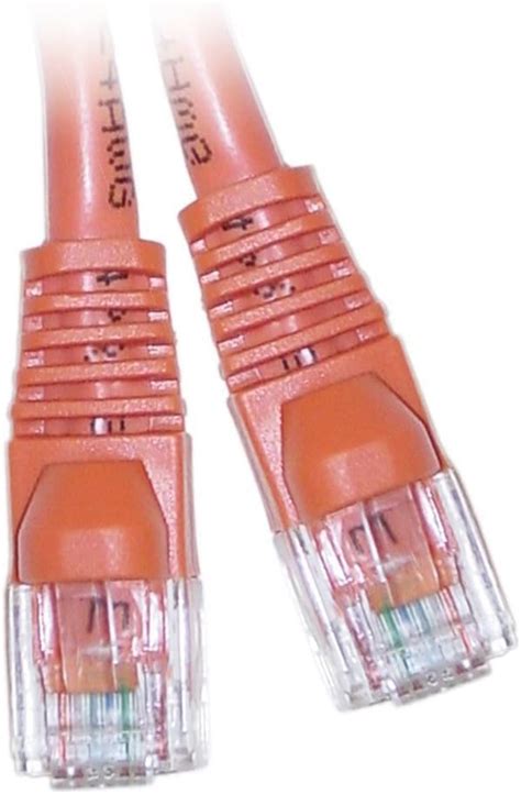 Buy Acl 5 Feet Rj45 Snaglessmolded Boot Orange Cat5e Crossover