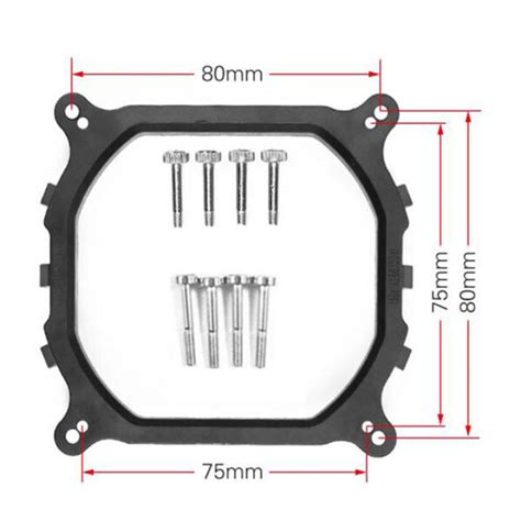 Cpu Cooler Fan Bracket Heatsink Holder Lga 7 Amd Am4 General Backplane