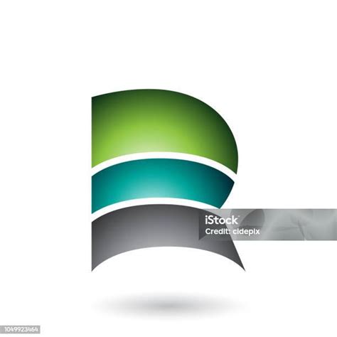 3 개의 층 벡터 일러스트와 함께 녹색 편지 R 0명에 대한 스톡 벡터 아트 및 기타 이미지 0명 대문자 디자인 Istock