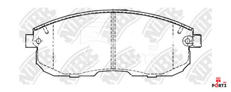 NiBK PN2201 Колодки тормозные передние
