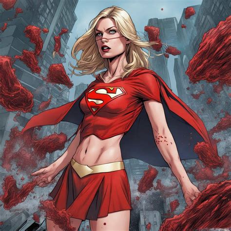 Supergirl Red Kryptonite Corruption In Her Veins By Wbatson99 On Deviantart