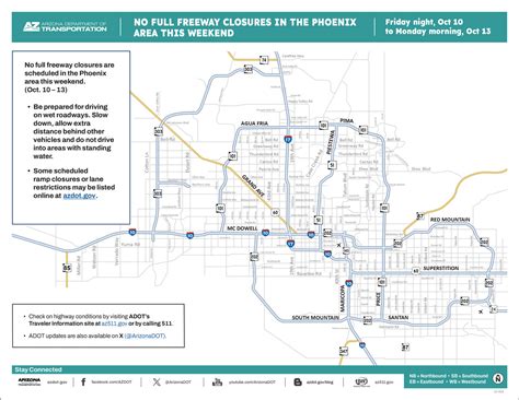 Weekend Freeway Arizona Department Of Transportation Facebook