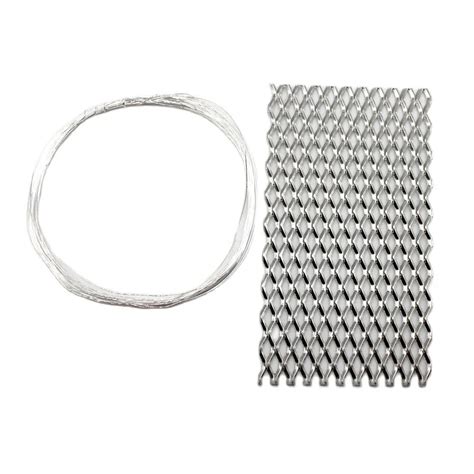 Electroplating Platinized Titanium Mesh Anodes Set For Jewelry Plating Rhodium Electrolysis