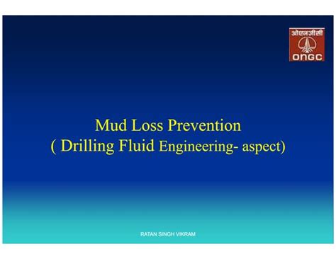 Prevention Of Mud Loss Drilling Fluid Aspectpdf