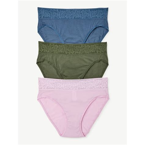 Joyspun Womens Lace And Modal High Cut Brief Panties 3 Pack Sizes Xs