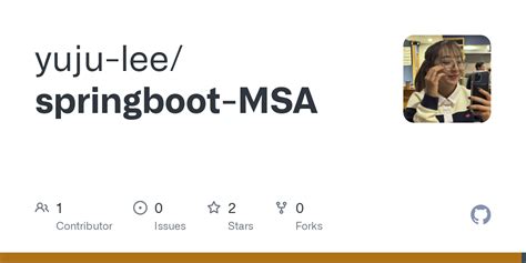 Github Yuju Leespringboot Msa