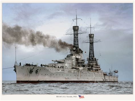 Uss Nevada 1925 Bb 36 軍艦 戦艦 アメリカ海軍