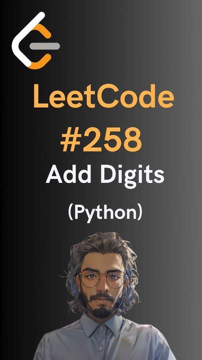 Leetcode258 Add Digits Python Youtube