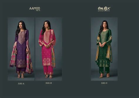 Omtex Aamod Vol 11 Muslin Jacquard Salwer Suit Catalogue 2023