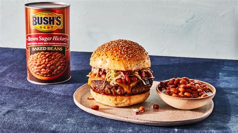 Bushs® Baked Bean Slaw Burger Recipe Bon Appétit
