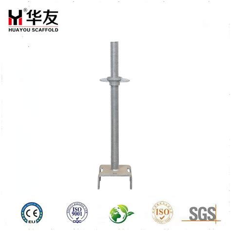 High Quality Galvanized Adjustable U Head Jack Base Scaffolding For