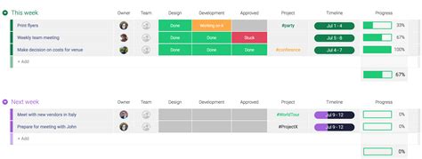 High Level Project Plan Excel Template
