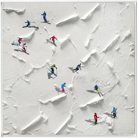 Golsa Golchini Art The Artists Official Website Colorful Ski Slope