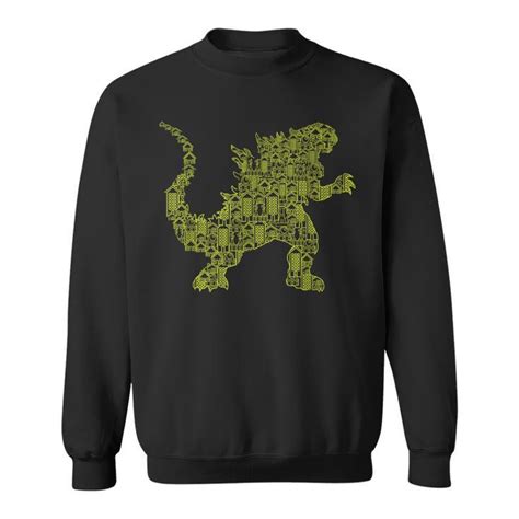 T Rex Monster Kaiju Robot City Giant Dinosaur Sweatshirt Monsterry