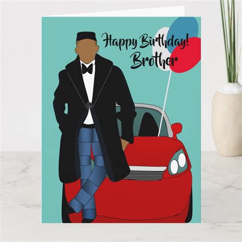 African American Brother Birthday Card Zazzle Birthday Cards For